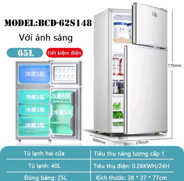 cô Ú tủ lạnh mini tiết kiêm điện có 2 cánh .loại 65l và loại 85l . | Lazada.vn