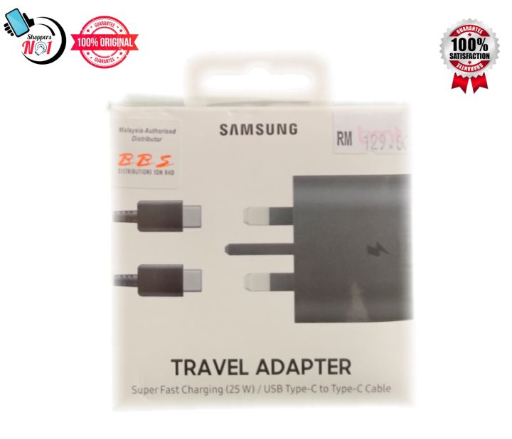 [100% Official] Samsung Original Fast Charger Malaysia Set | Lazada