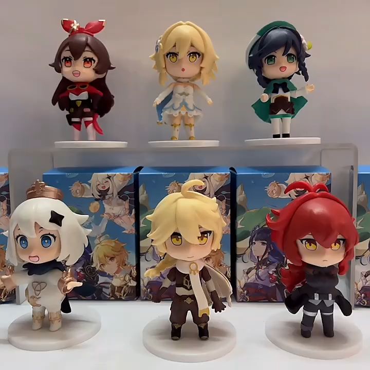 Mô Hình Genshin Bộ 6 nhân vật Jean , Lisa , Barbara , Noelle , Mona ...