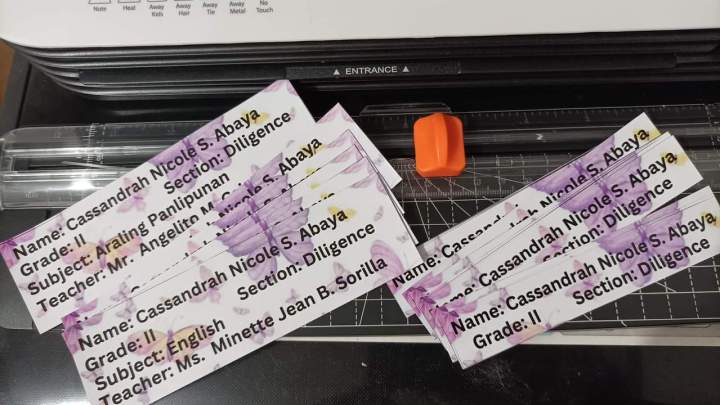 Subject and Name Sticker | Lazada PH