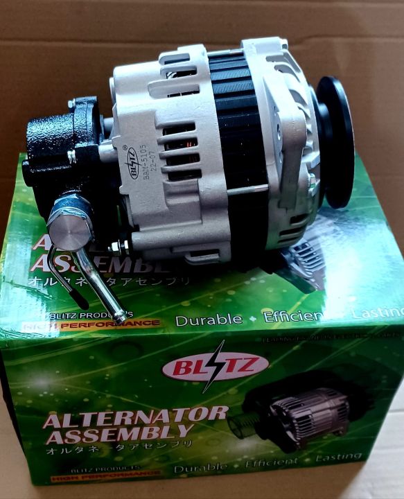 Alternator Assembly Mitsubishi 4D56 w/pump 12v/110A single pulley BLITZ ...