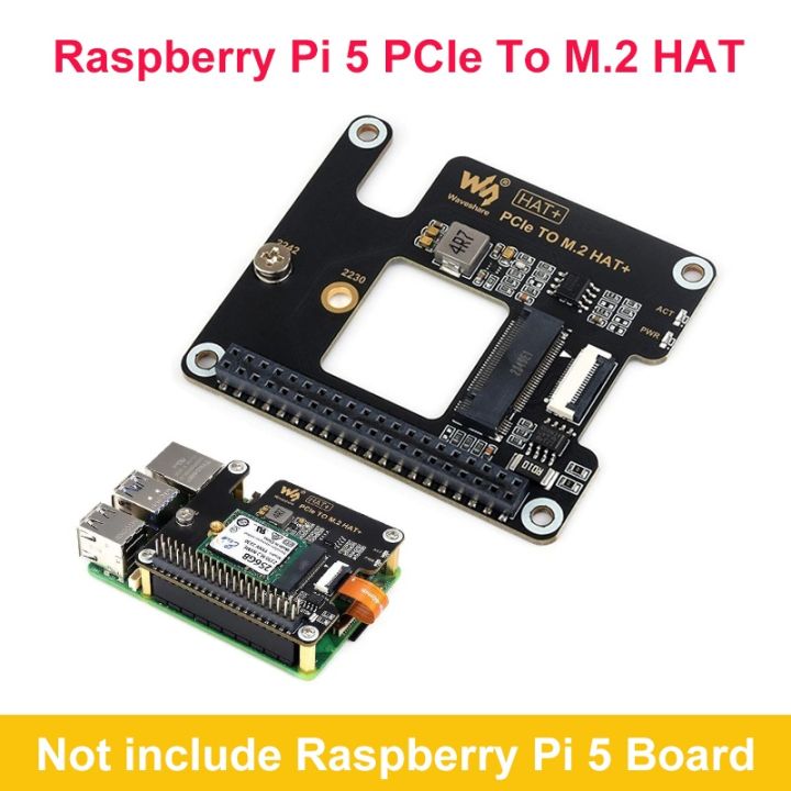 Raspberry Pi 5 PCIe To M.2 HAT GPIO Extension Board Support NVMe Hard ...