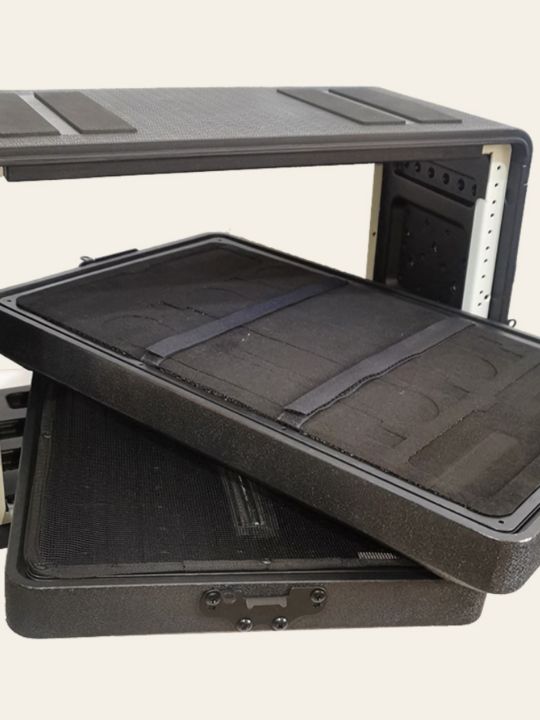 New Arrival PE 6us Plastic Double-Layer Design Carbon Fiber Box Double ...