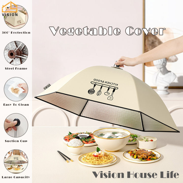 Vision Foldable Insulated Food Cover with Foil Insulation Dust-proof ...