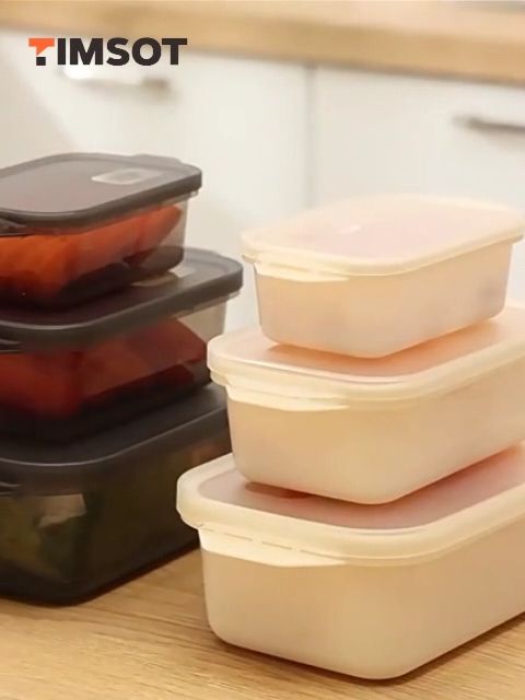 TIMSOT Kitchen Fresh Keeping Box Refrigerator Food Storage Heatable ...