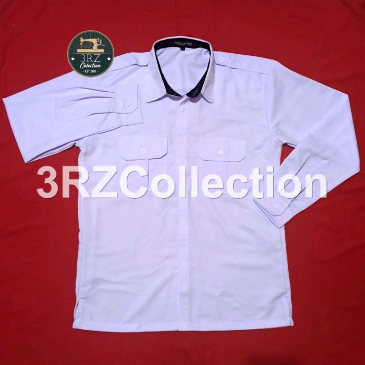 Seragam Putih Pdh Pria Baju Dinas Putih Pria Kemeja Pdh Putih Pria ...