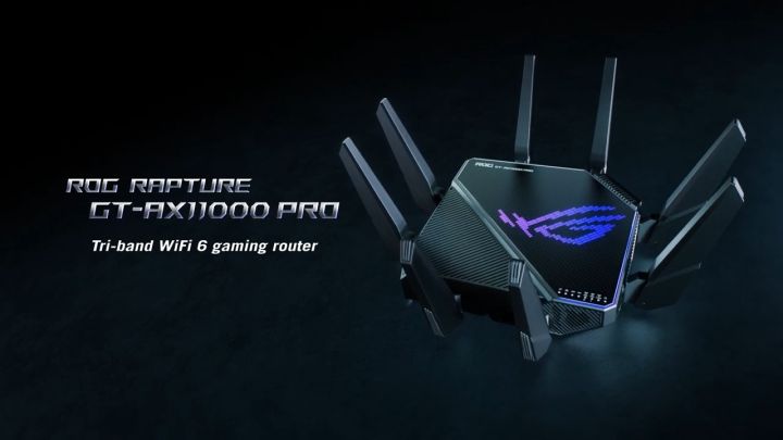 Asus ROG Rapture GT-AX11000 PRO Tri-Band WiFi 6 Extendable Gaming ...