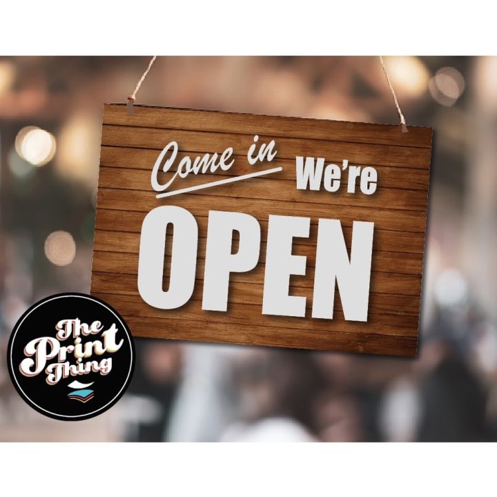 Open Close Signage / Come in we're open / Sintra Board Signage | Lazada PH