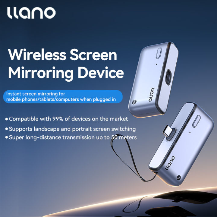 llano Type-C Wireless HDMI Transmitter and Receiver, 50M, Ultra 4K ...
