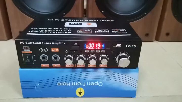 800W Mini Amplifier Original 110V-220V/12V Protable Amplifier Mini HiFi ...