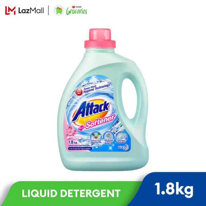 Attack Liquid Detergent plus Softener (LATS) (1800g) | Lazada