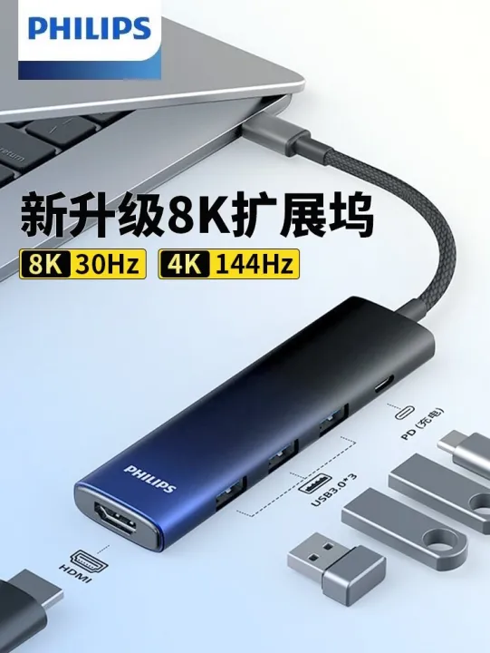 Hub USB-C Multi-Fonction Philips Docking Station ช่องเชื่อมต่อ USB-C ...