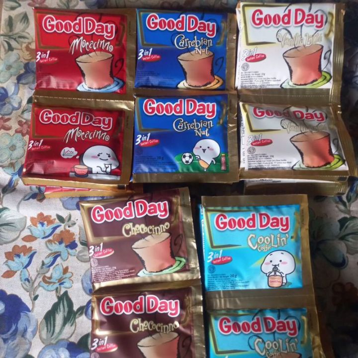 GOOD DAY all varian-GOOD DAY kopi instan renteng isi 10-Good Day ...