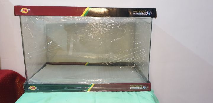 Imported ULTRA CLEAR Curved Tank no.60 with glass cover and rubber mat ...