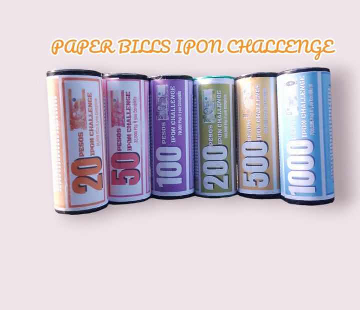 New 2024 Paper Bills Ipon Challenge IPON 5, 10, 20, 50, 100, 200, 500 ...