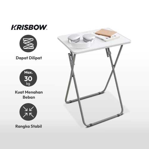 Krisbow Meja Lipat Personal | Lazada Indonesia