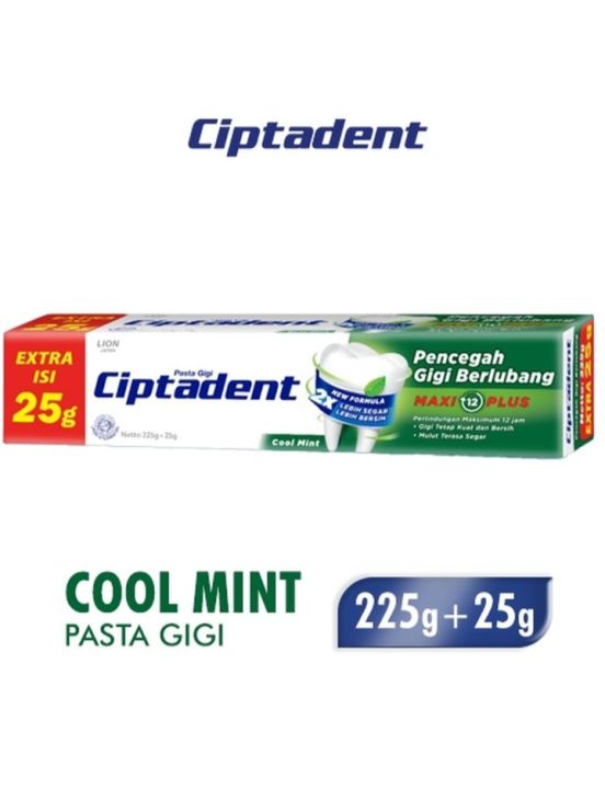 Ciptadent Pasta gigi Cool Mint 225g | Lazada Indonesia