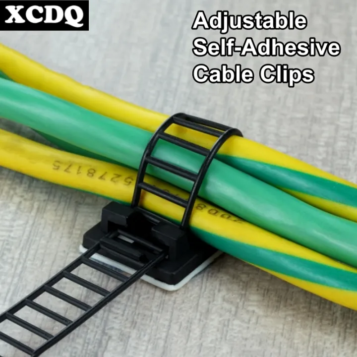 20pcs Adjustable Self-Adhesive Cable Clips Electric Wire Clamp 3M 4032 ...