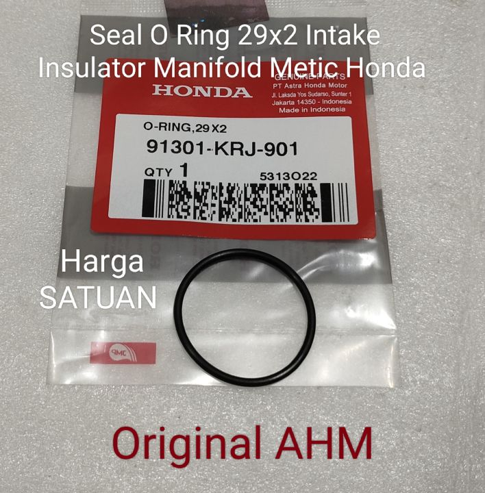 Seal O Ring 29x2 Intake Insulator Manifold Metic Honda Ori AHM 91301-KRJ-901 | Lazada Indonesia