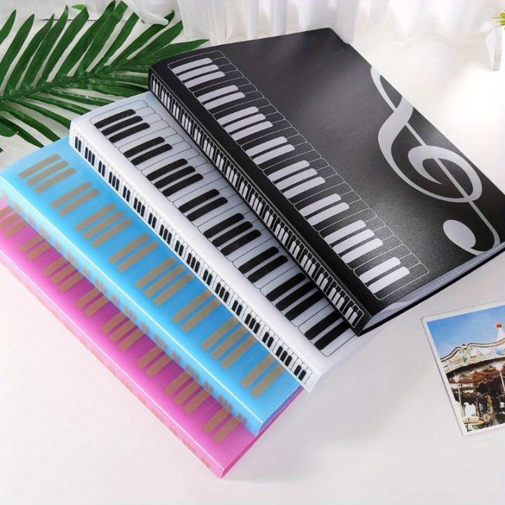 40-Pocket Double-Sided Guitar Sheet Music Folder for 80 Pages A4 Size ...