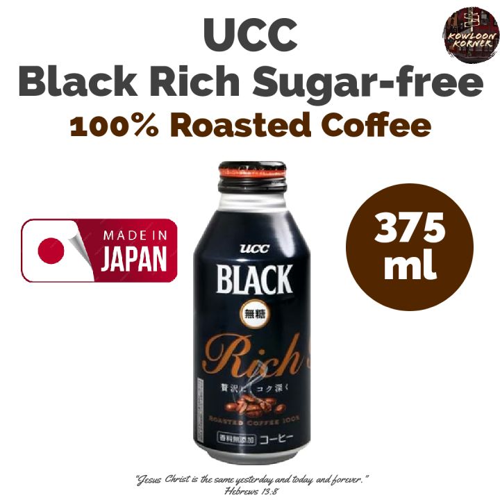 [Japan] UCC Black Rich Sugar-free Coffee 375ml Ready to Drink | Lazada PH