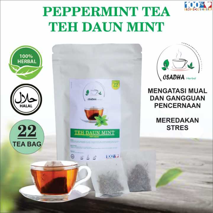 PEPPERMINT TEA. TEH DAUN MINT HERBAL 22 tea bag | Lazada Indonesia