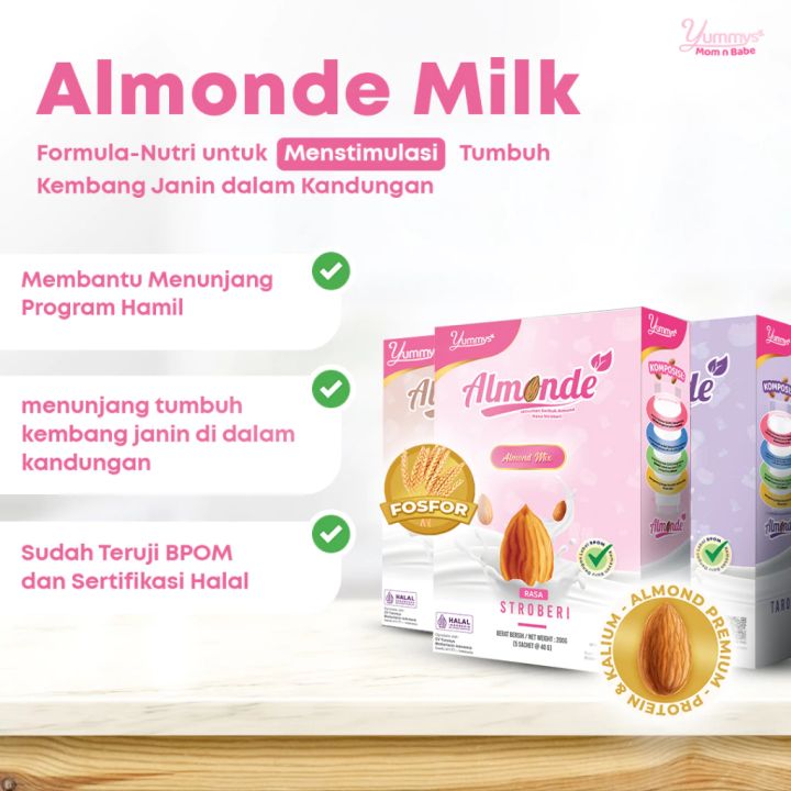 ALMONDE - MINUMAN SUSU ALMOND IBU HAMIL DAN PROMIL (READY STOCK ...