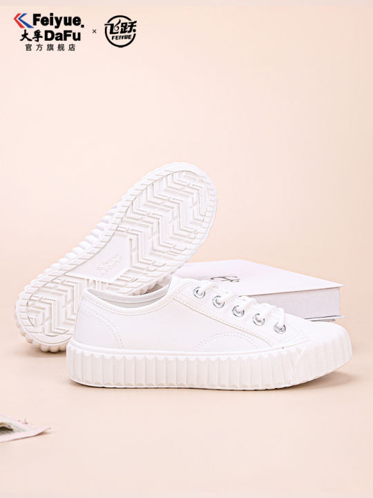 Feiyue Biscuit Shape Shoes Low Top Retro Casual White Shoes Casual ...