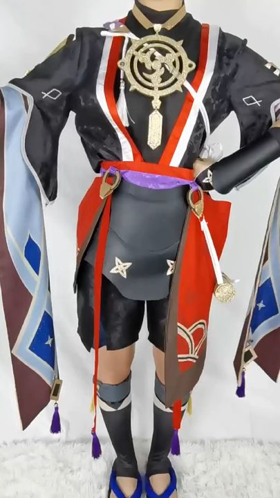 【COSER 77】Genshin Impact Scaramouche Cosplay ชุดคอสเพลย์ เกมสูท วิกผม ...