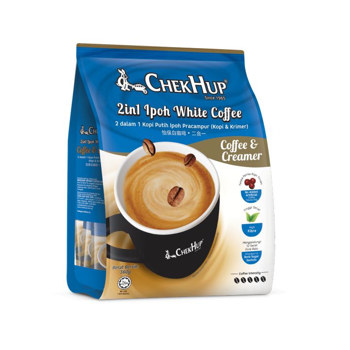 CHEK HUP 2-In-1 White Coffee - COFFEE AND CREAMER (12 Sachets) | Lazada PH