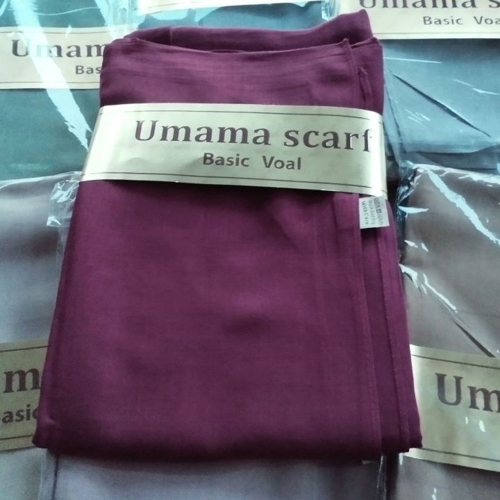 Kerudung/Hijab Segiempat Basic Voal Polos Original by Umama scraf ...