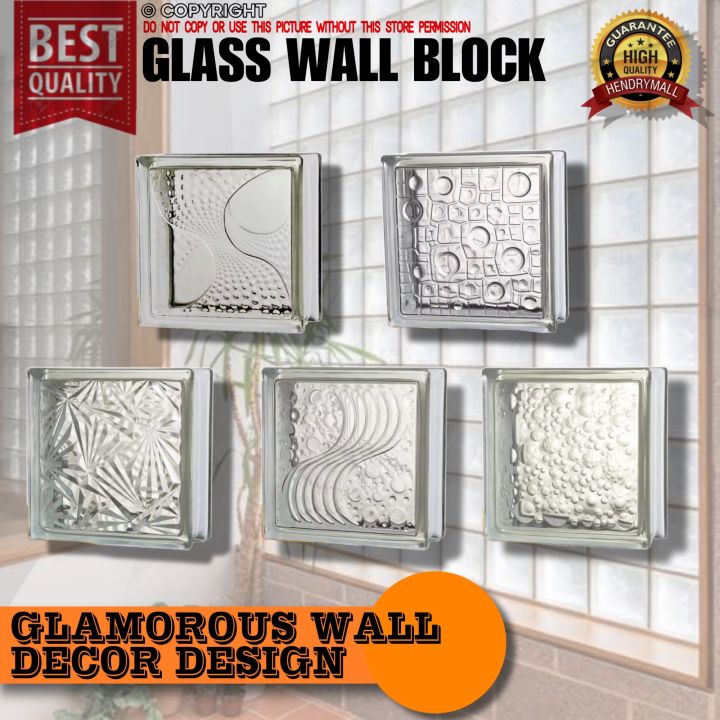 CLEAR GLAMOROUS WALL GLASS BLOCK DECORATION HIGH QUALITY | Lazada PH