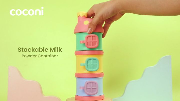 COCONI Stackable Milk Powder Container | Tempat Susu / Snack Anak Kedap ...