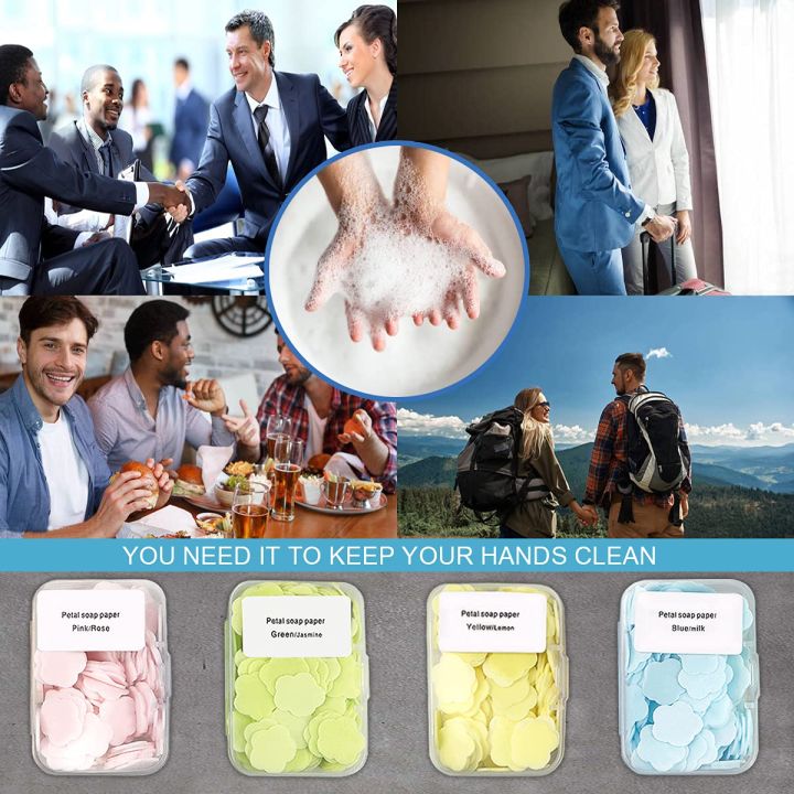 Ms. Clean 100pcs per box Dissolvable Soap Paper Sheets Portable Hand ...
