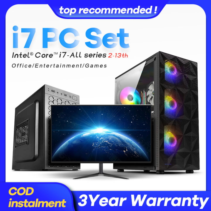 Intel Core i7 All series Desktop Computer Full Set 13th gen i7 13700 ...