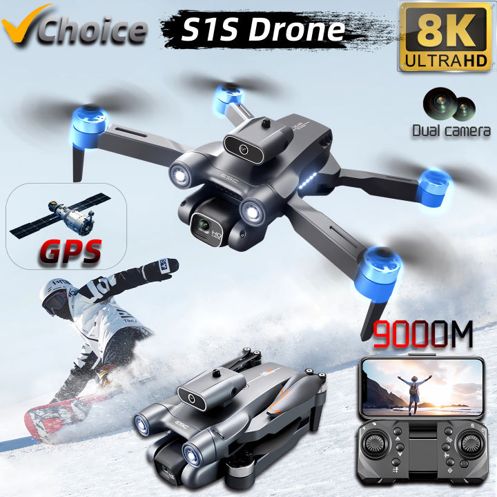 New S1S Mini Drone 4k Profesional 8K HD Camera Obstacle Avoidance Aerial Photography Brushless ...