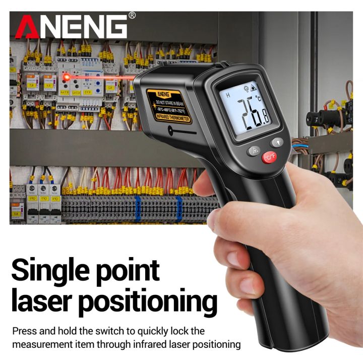 ANENG TH201 Infrared Thermometer Hygrometer Accurately Measure ...