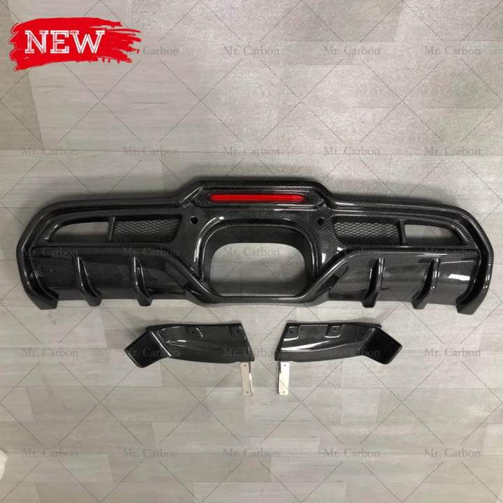 Mini Cooper F55 F56 JCW Gigamot rear bumper under carbon fiber diffuser ...