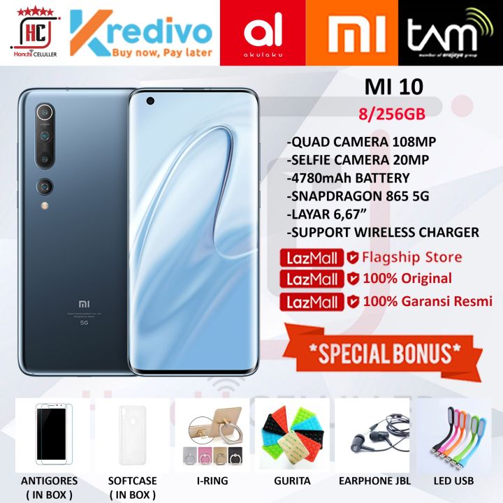 XIAOMI MI 10 RAM 8GB ROM 256GB 8/256GB GARANSI RESMI XIAOMI INDONESIA ...