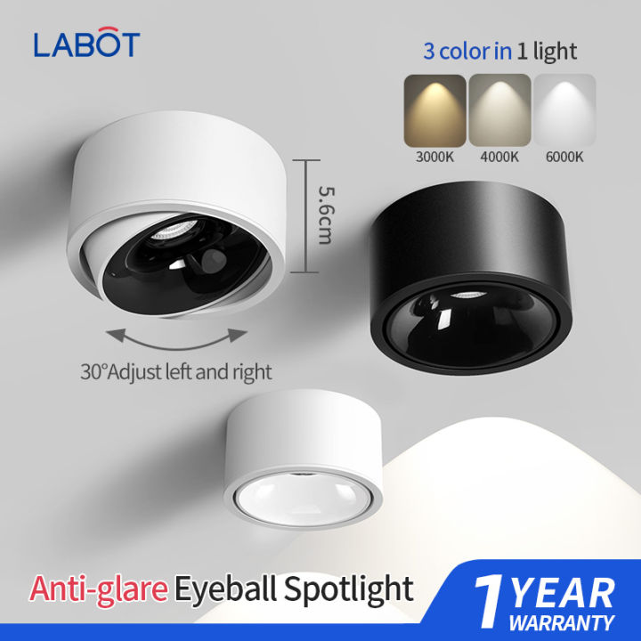 Adjustable Angle Spotlight LED Anti-glare Spotlight Surface Mounted For ...