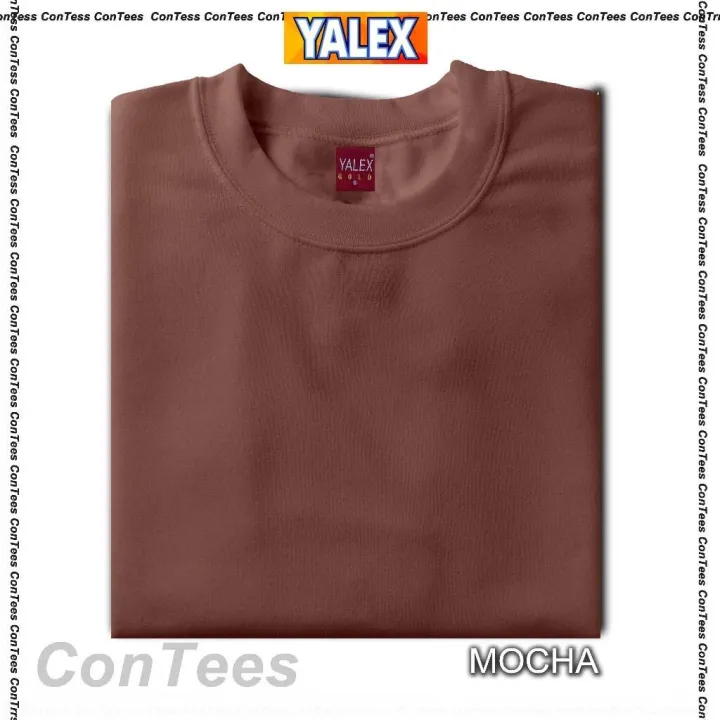 Good quality 100% cotton (Mocha Color) YALEX PLAIN T-SHIRT | Lazada PH