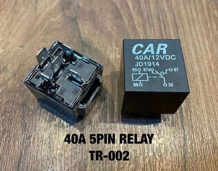 Universal Car Relay 5Pin Relay Socket Relay 5Pin 12V 40A 87 Tr002 | Lazada