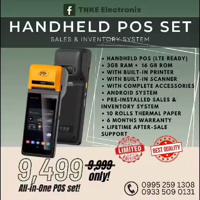 ALL IN ONE HANDHELD DEVICE WITH PRINTER, SCANNER, POS TERMINAL | Lazada PH