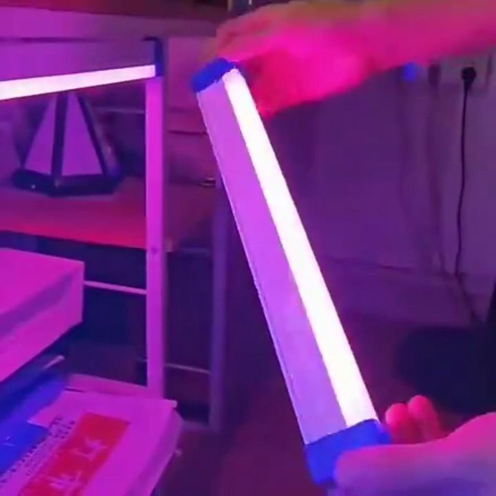 New 32cm Magnetic RGB LED Light Stick with 6 Color Modes for ...
