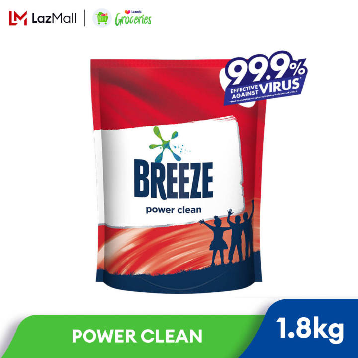 Breeze Detergent Liquid Power Clean Refill Pack 1.8kg | Lazada