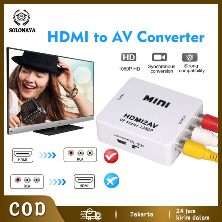 HDMI to AV RCA Converter Adapter MINI HDMI2AV ADAPTER MINI BOX HDMI2AV ...