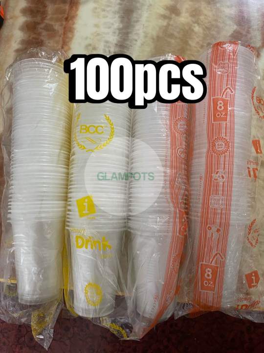 100pcs DISPOSABLE PLASTIC CUPS | Lazada PH