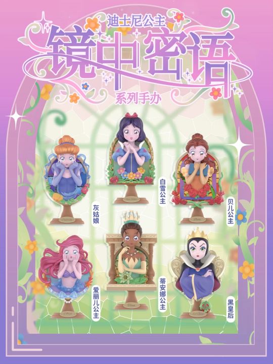TOPTOY x Disney Princess Mirror Secret Message Series Blind Box ...