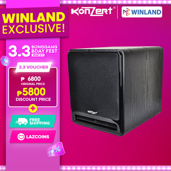 Konzert by Winland 10 inch Deep Bass Active Subwoofer Driver 200W TODOROKE 10 (1)piece per order ...