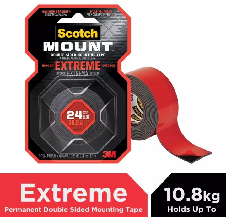 3M Scotch Extreme Mounting Indoor-Outdoor Tape | Lazada PH